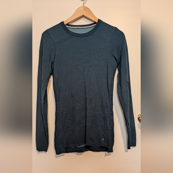 Smartwool | Tops | Smartwool Intraknit Thermal Merino Wool Crew Base ...